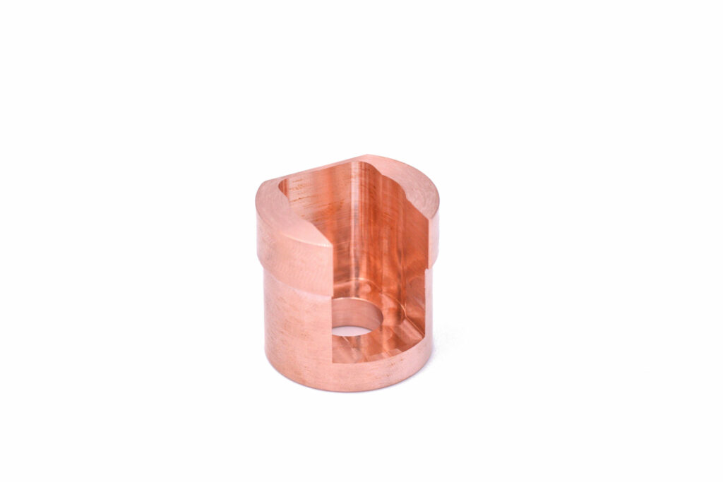 Machined connector parts, machining of connector parts